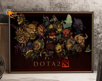 Dota 2 Poster Map - Etsy