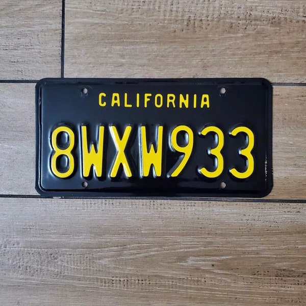 Black California License Plates - Etsy
