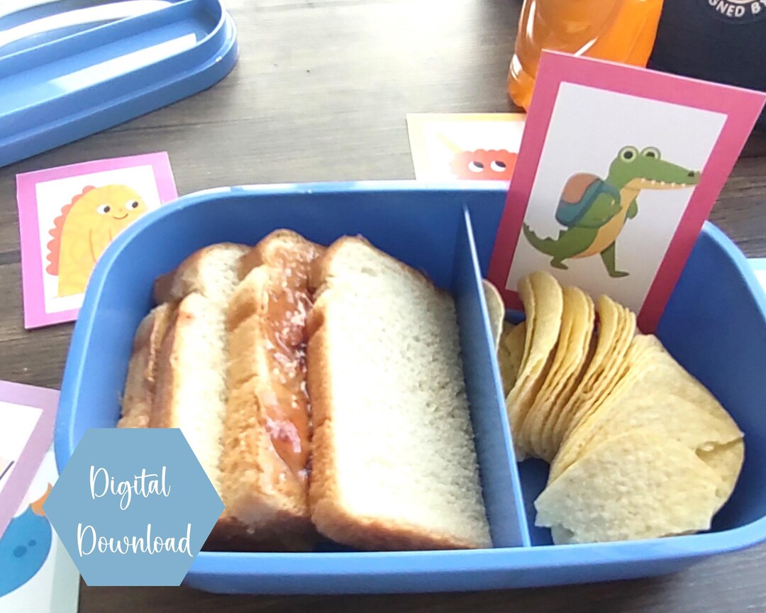Printable Lunchbox Notes for Kindergarten and Preschool, Back to School ...