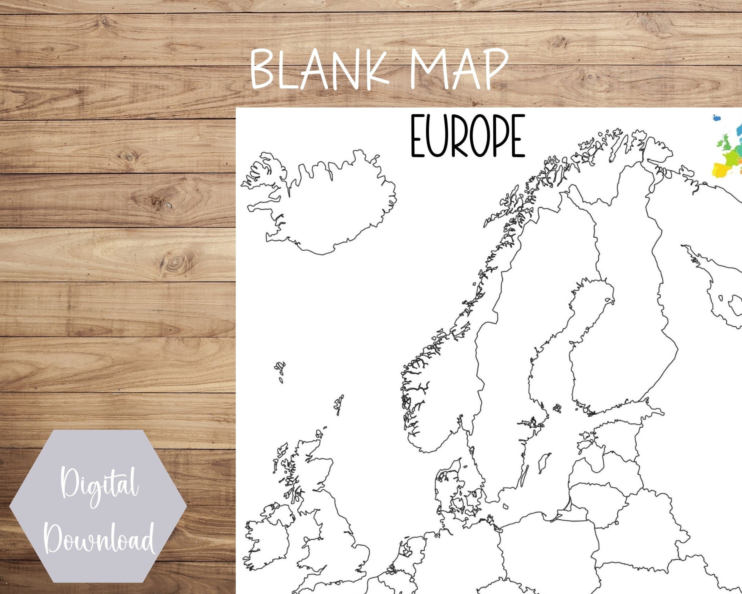 Europe Map, Map of Europe, Printable Europe Map Printable Europe Sales ...