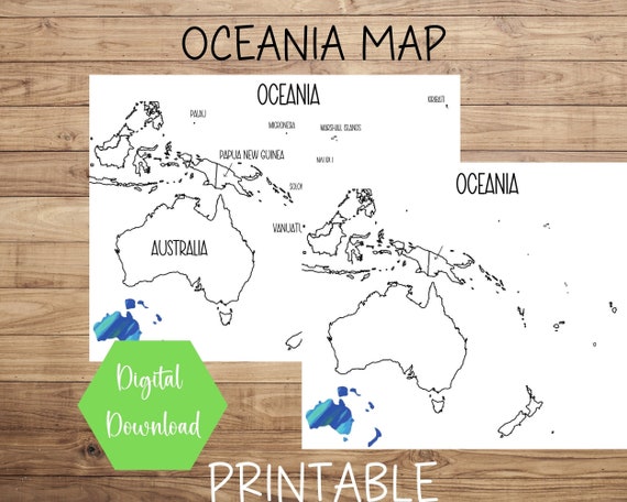 Mapa De Oceanía