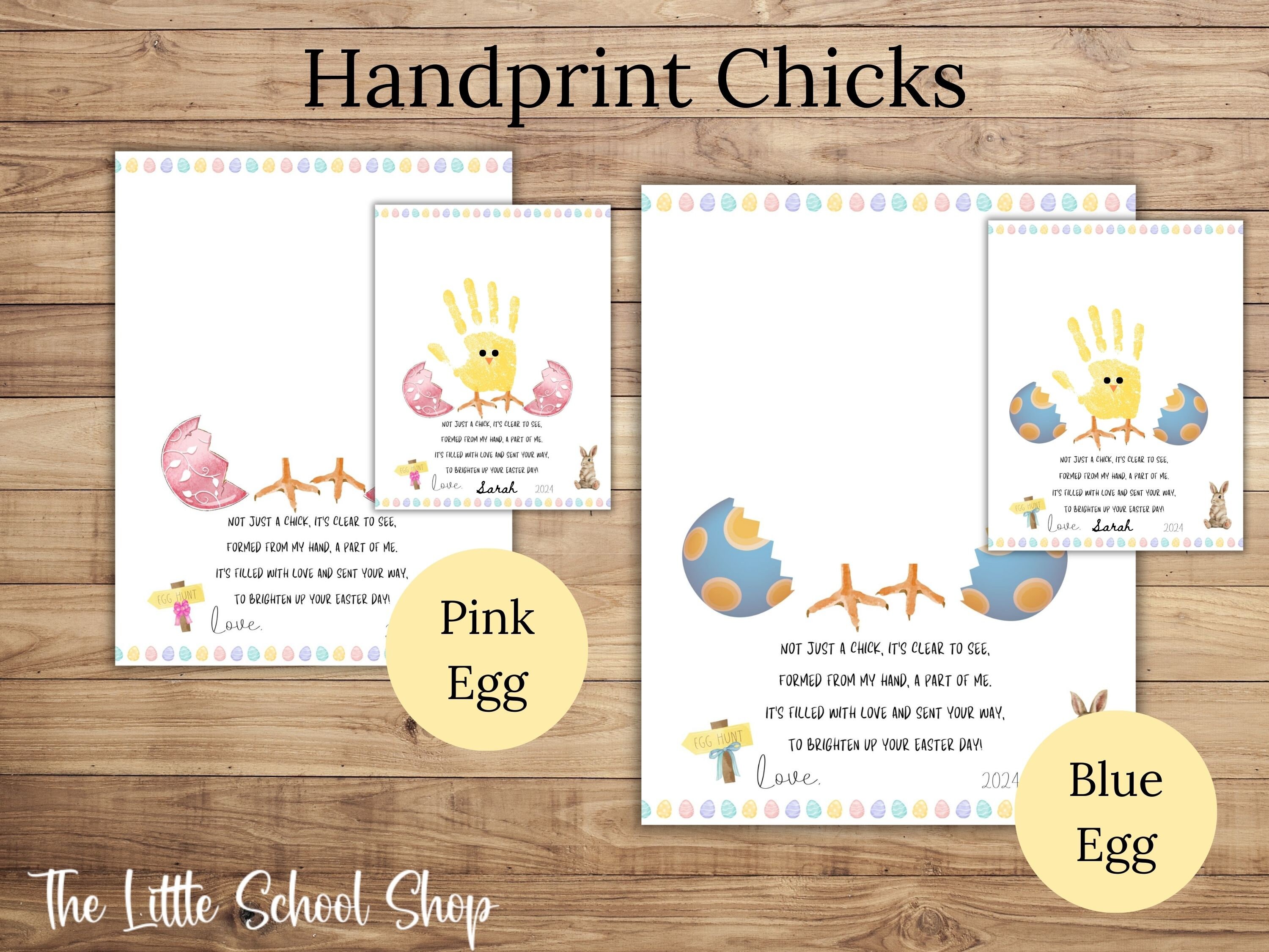 Easter Handprint Art, Handprint Art, Easter Footprint Art, Easter Chick ...