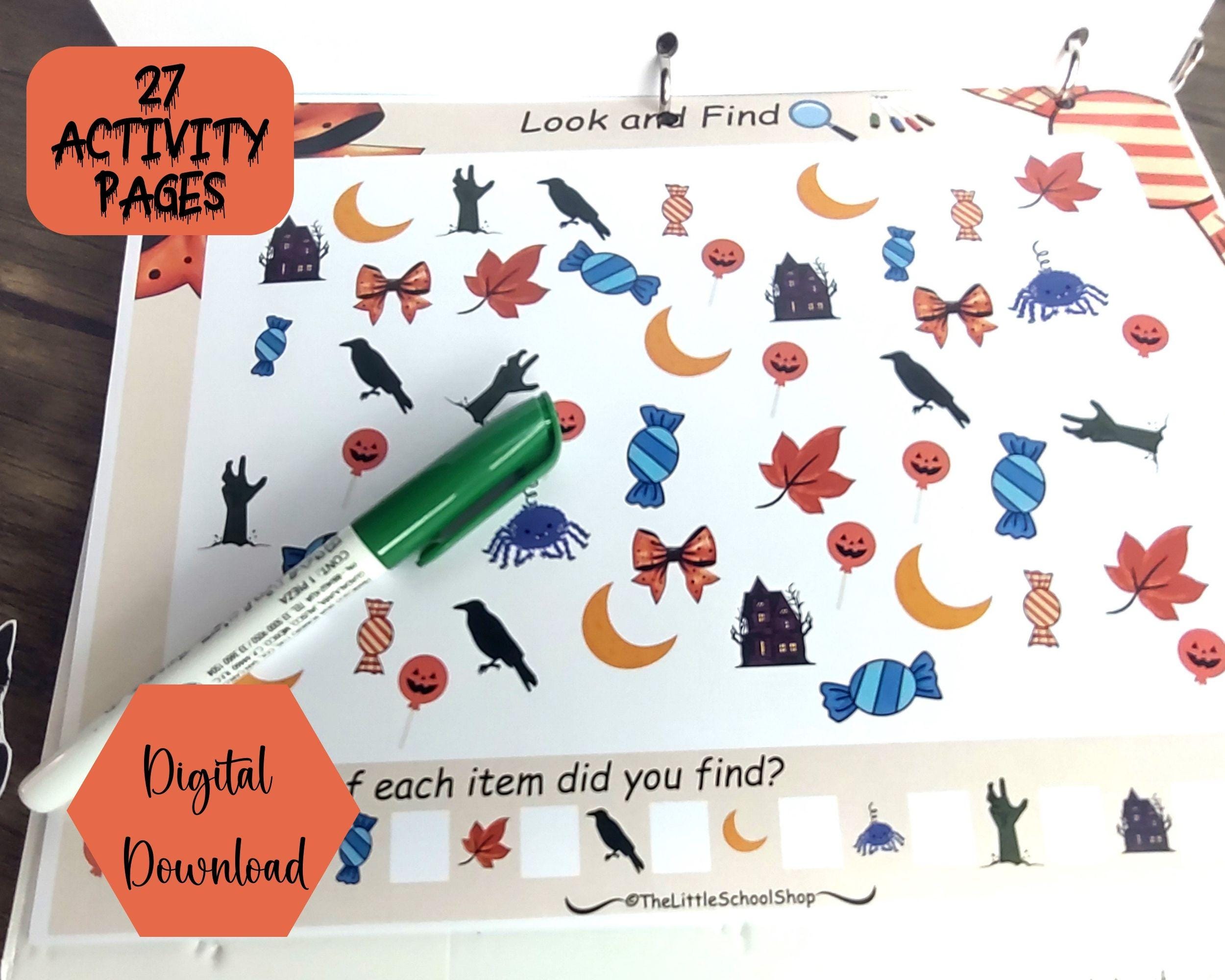 Halloween Busy Book Toddler Printable Halloween Activities Preschool ...