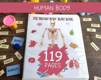 Busy Book Human Anatomy for Kids - Etsy