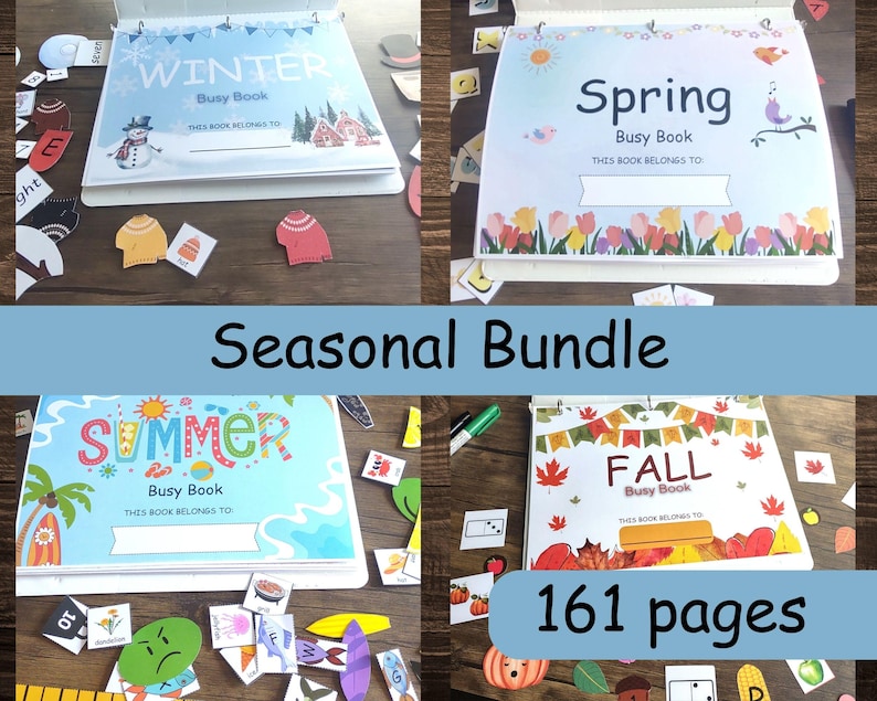 Busy Book Bundle Printable Busy Book Bundle Preschool Learning Binder ...