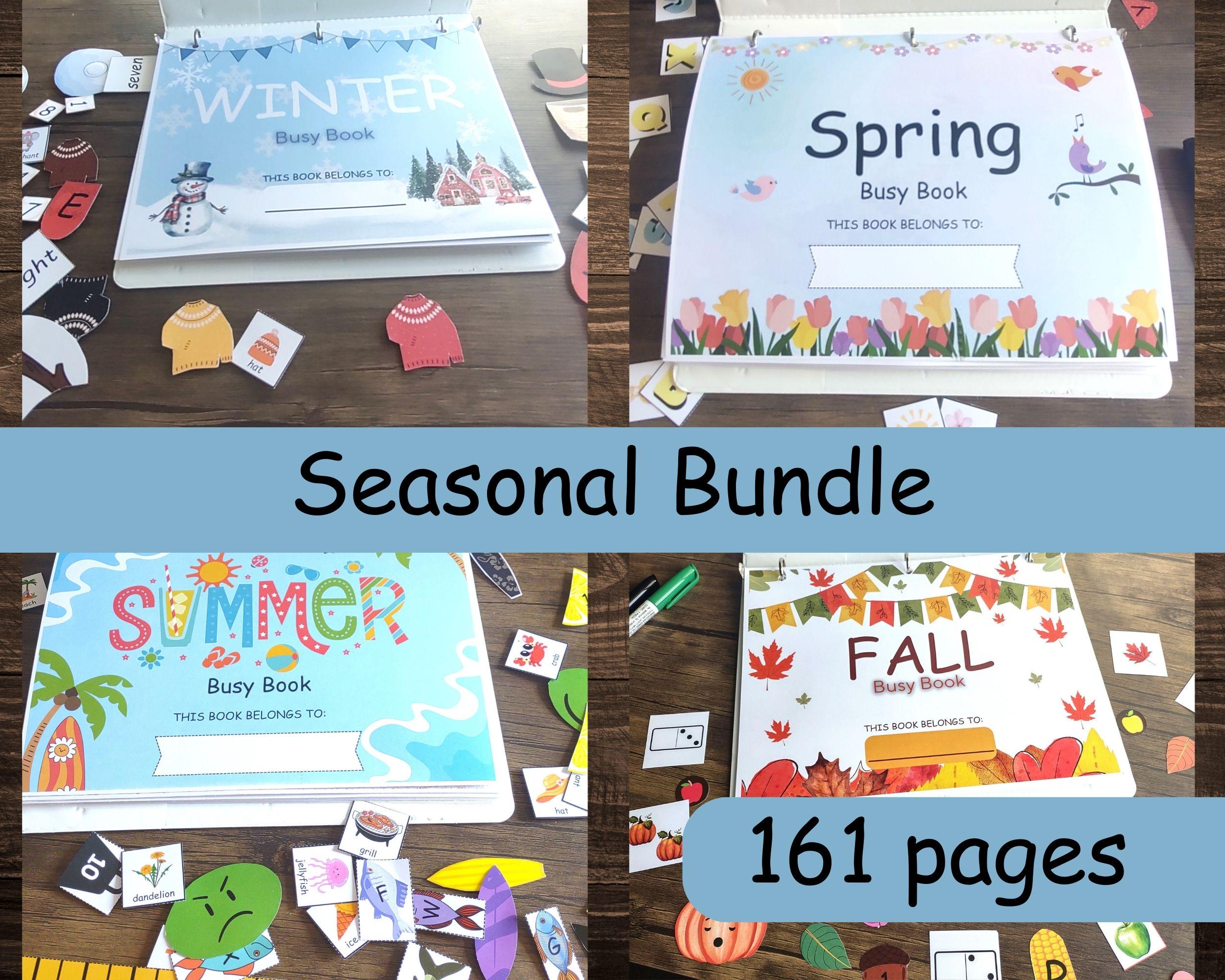 Busy Book Bundle Printable Busy Book Bundle Preschool Learning Binder ...