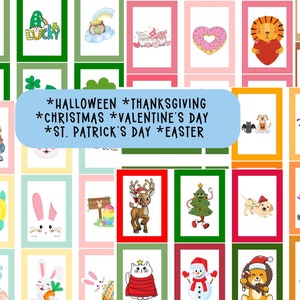Printable Lunchbox Notes for Kindergarten and Preschool, Back to School ...