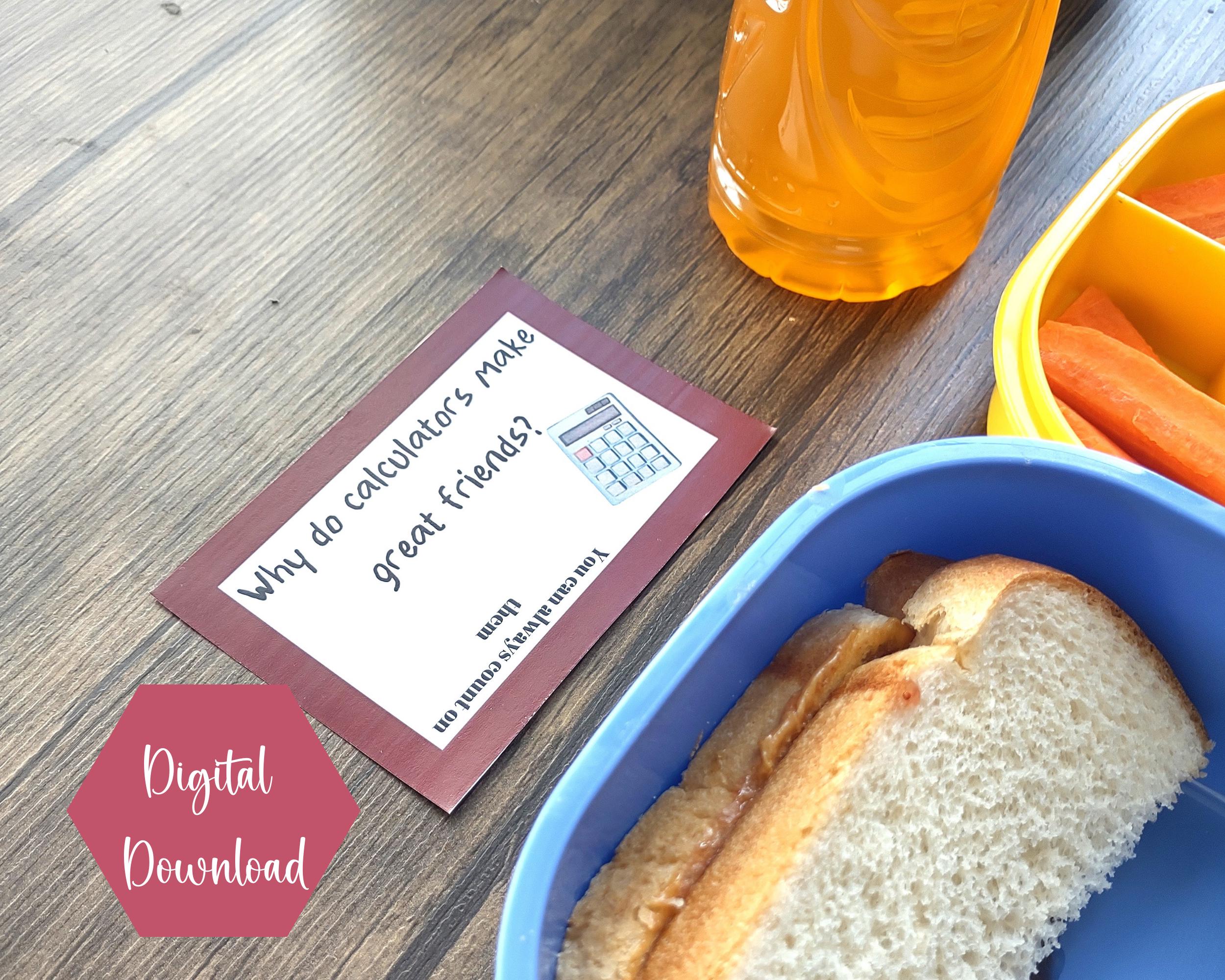 Printable Lunchbox Jokes for Boys and Girls, Joke of the Day, Back to ...