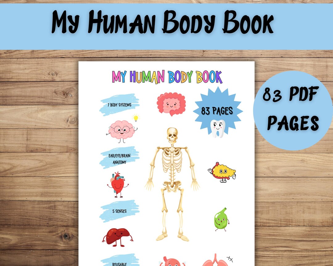 Preschool Anatomy Busy Book for Children, Digital Download, Printable ...