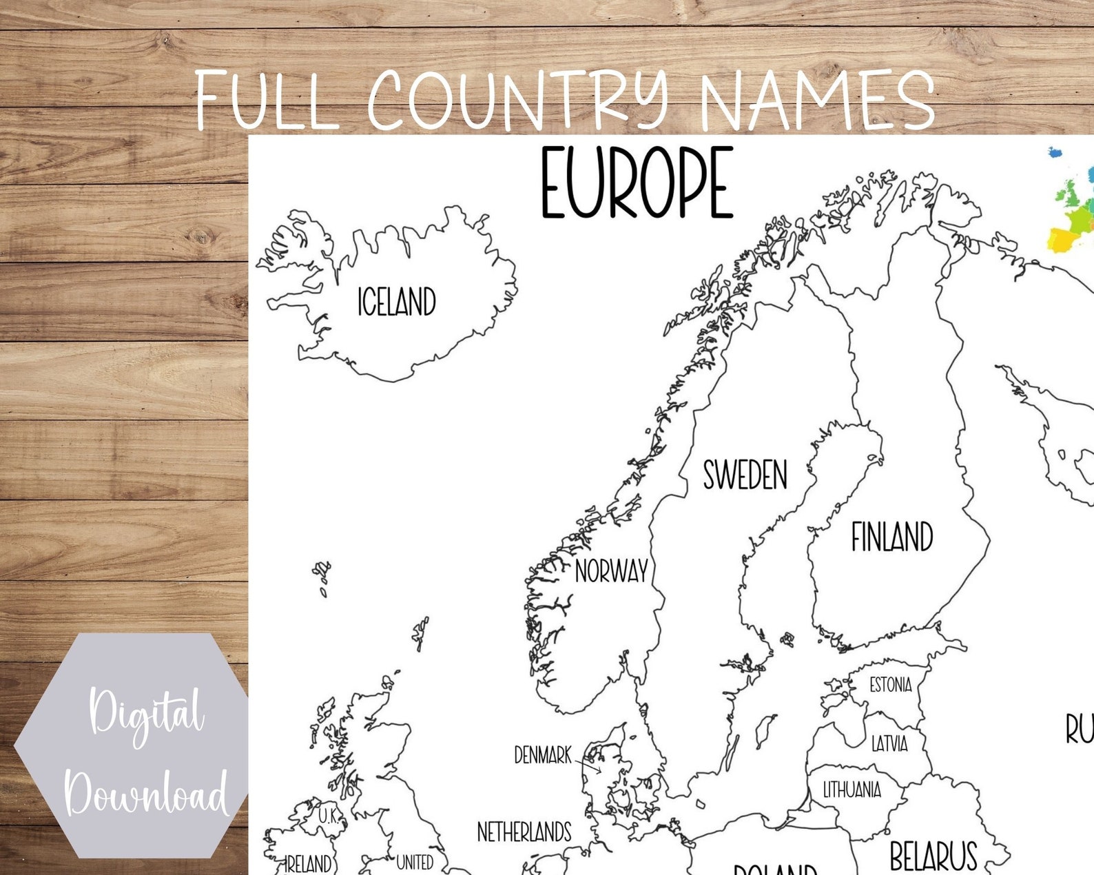 Europe Map, Map of Europe, Printable Europe Map Printable Europe Sales ...