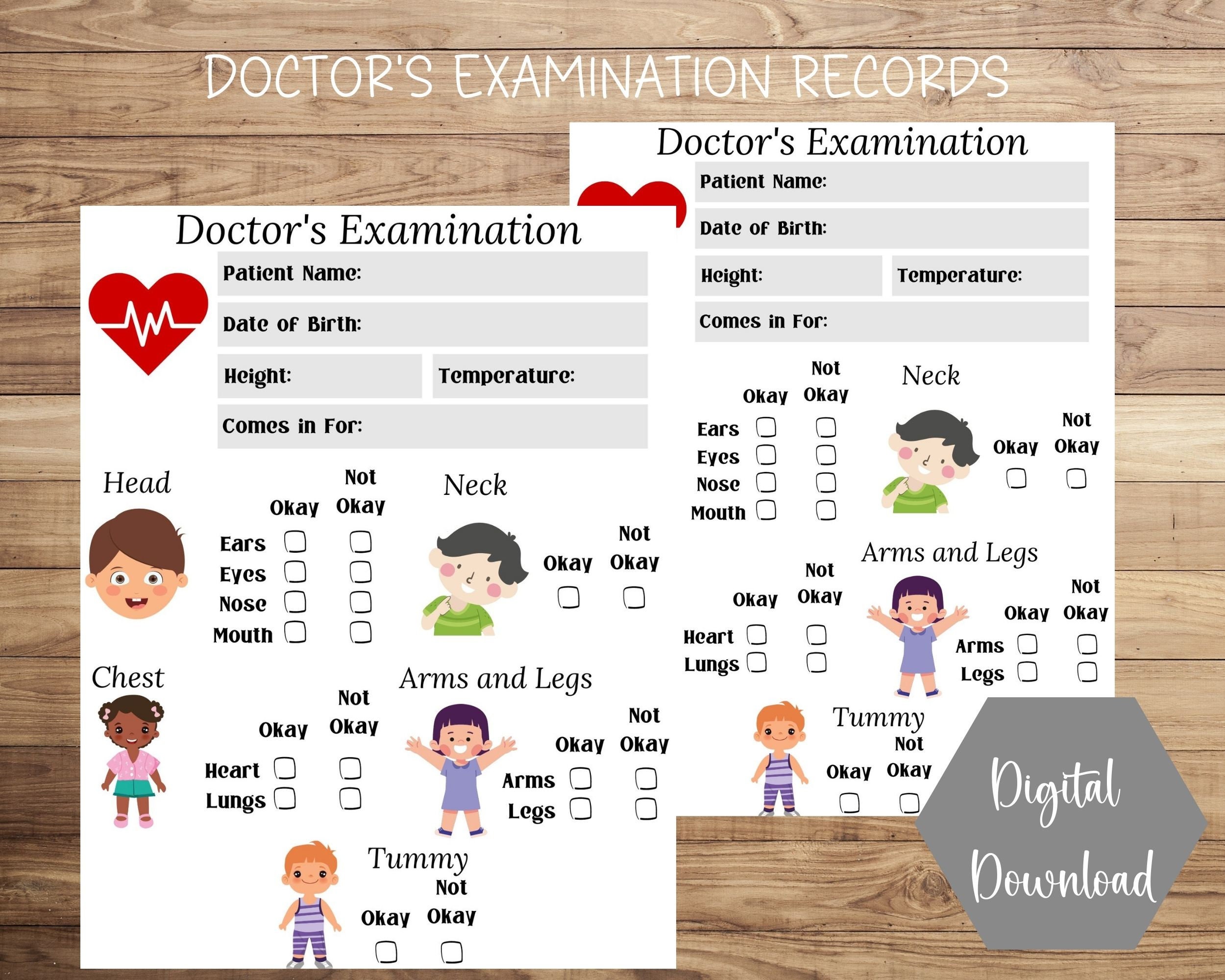Pretend Play Doctor's Office Dramatic Play, Classroom Dramatic Play ...