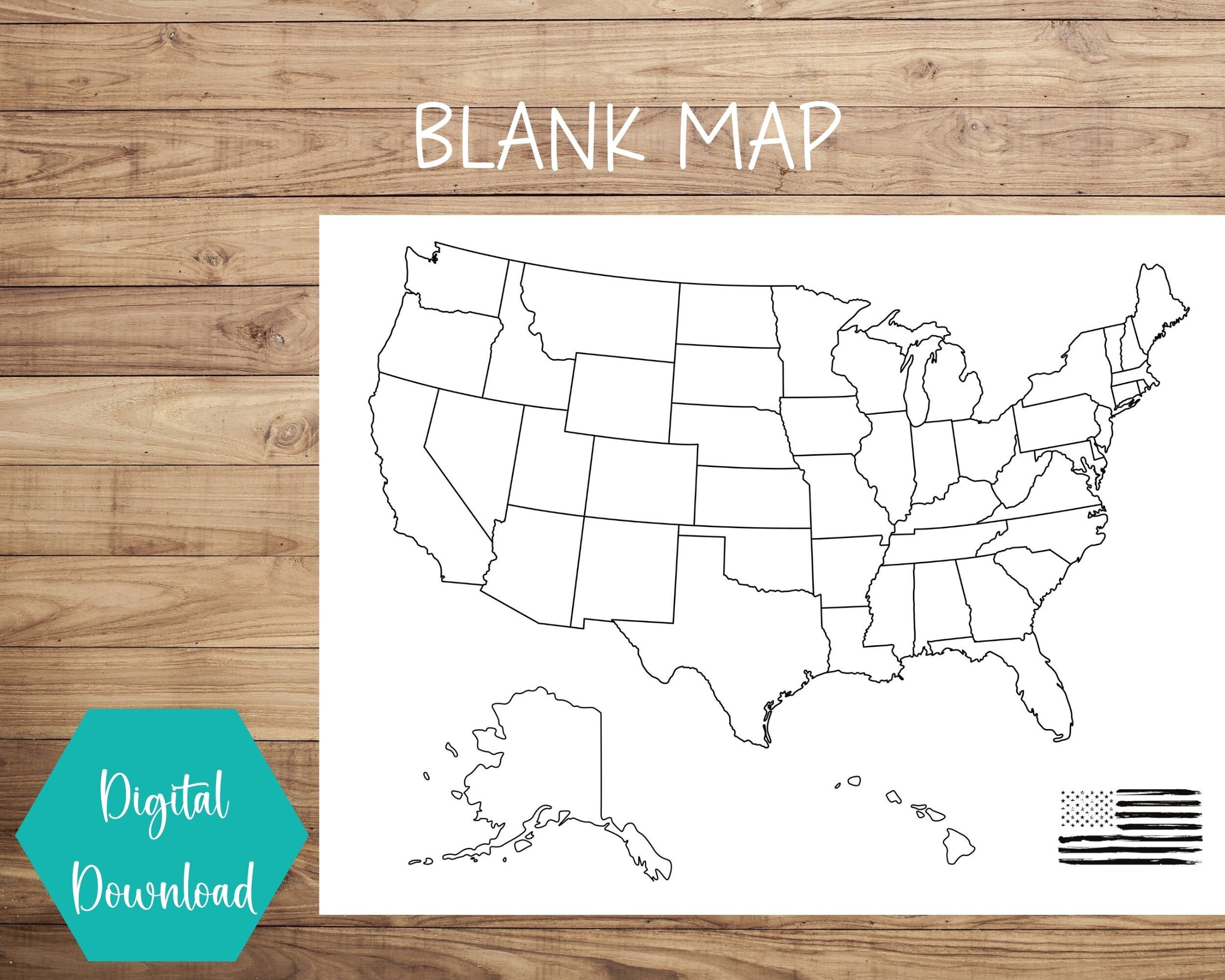 United States Map Printable US Map Printable USA US Sales Map, Travel ...