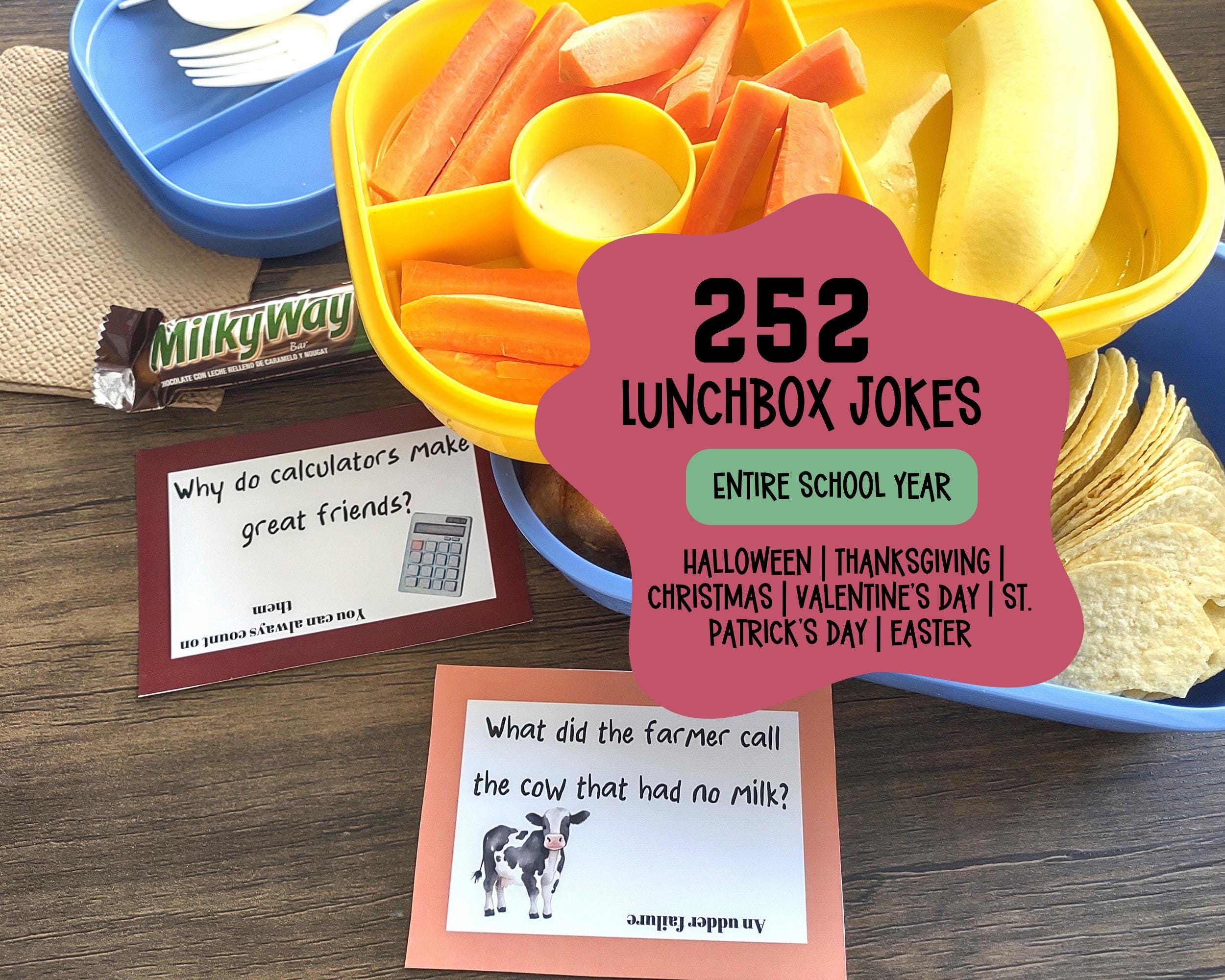 Printable Lunchbox Jokes for Boys and Girls, Joke of the Day, Back to ...