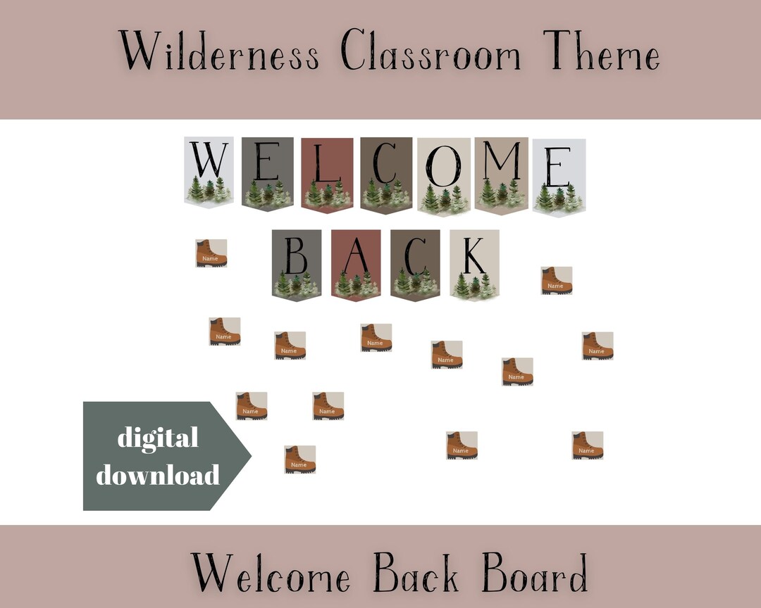Custom Classroom, Wilderness Theme, Classroom Decorations, Bulletin ...