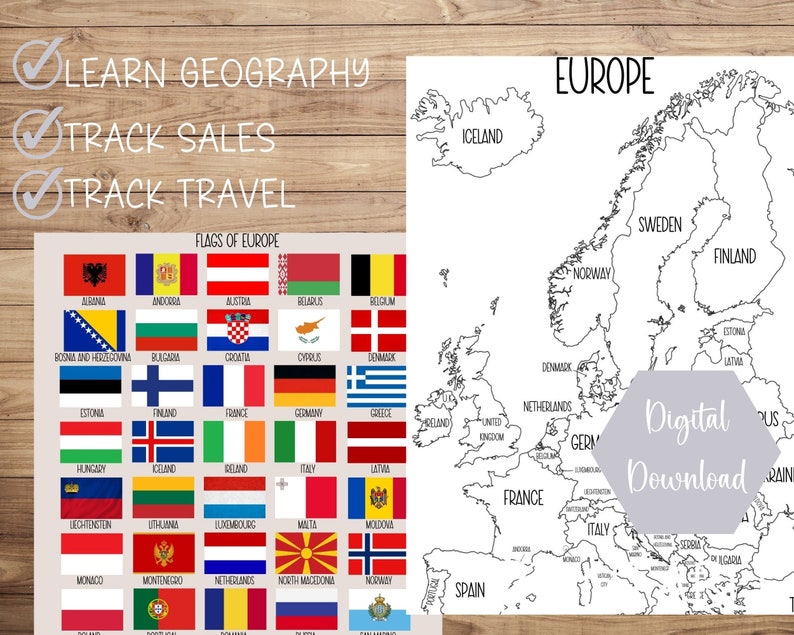 Europe Map, Map of Europe, Printable Europe Map Printable Europe Sales ...
