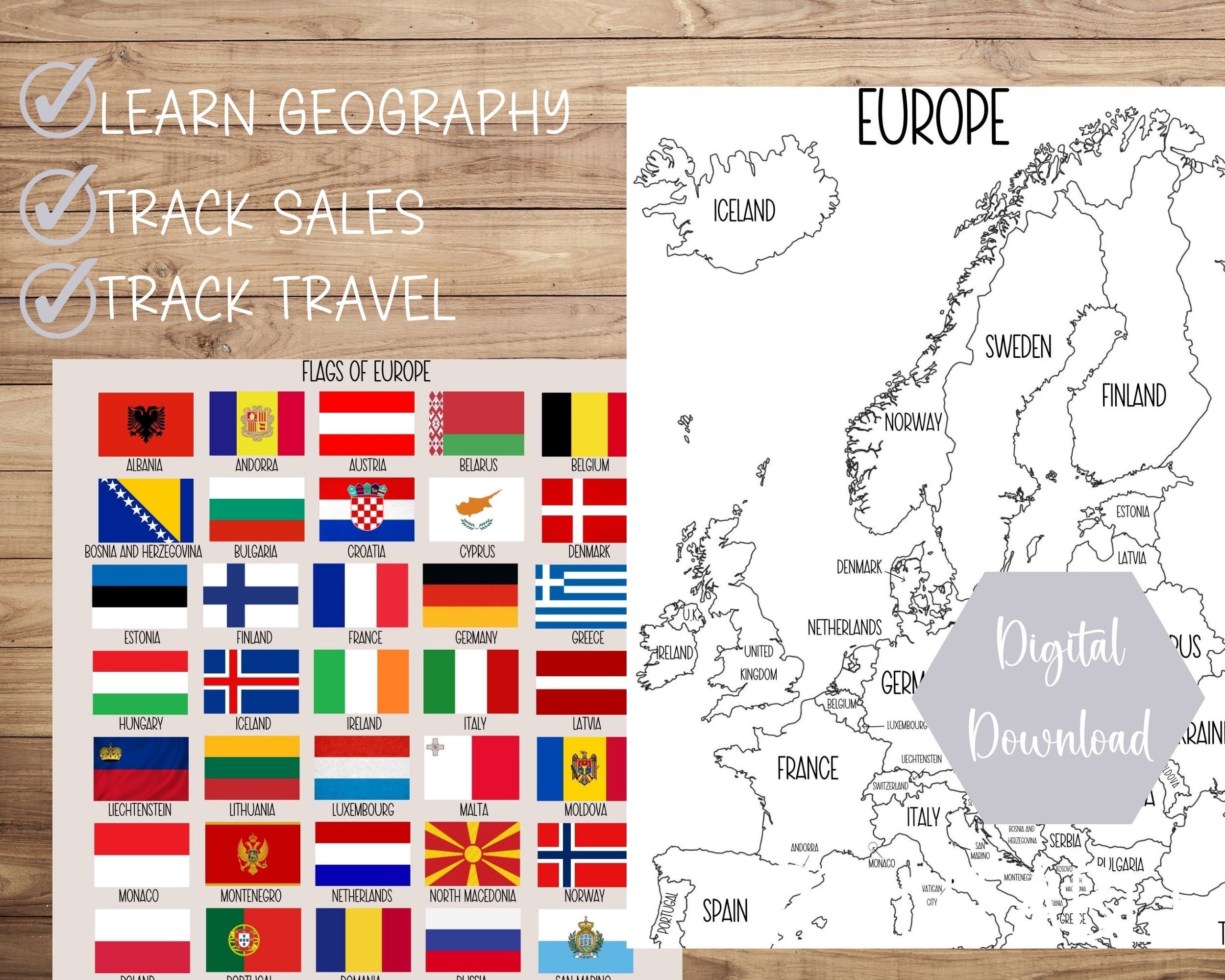 Europe Map, Map of Europe, Printable Europe Map Printable Europe Sales ...
