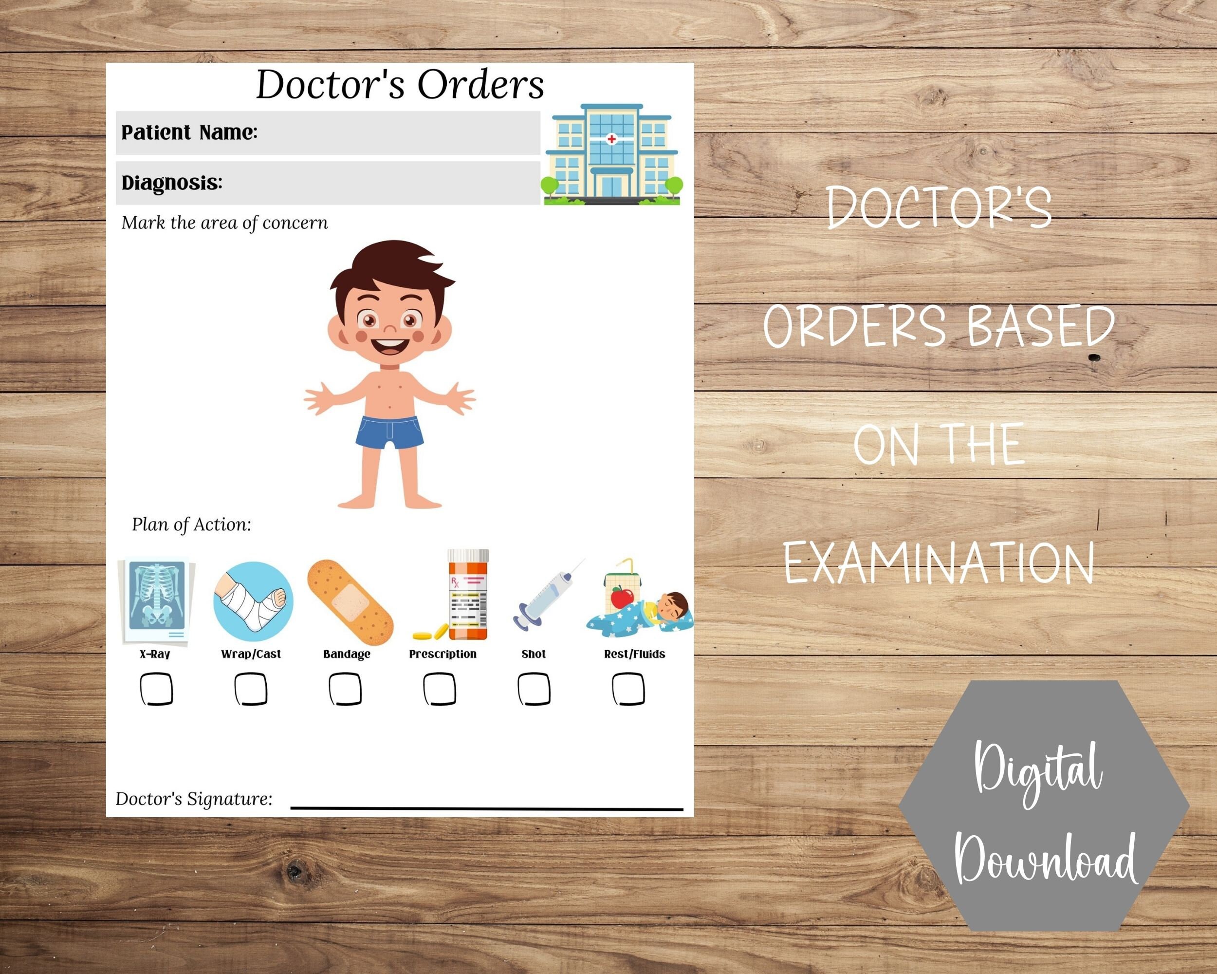 Pretend Play Doctor's Office Dramatic Play, Classroom Dramatic Play ...
