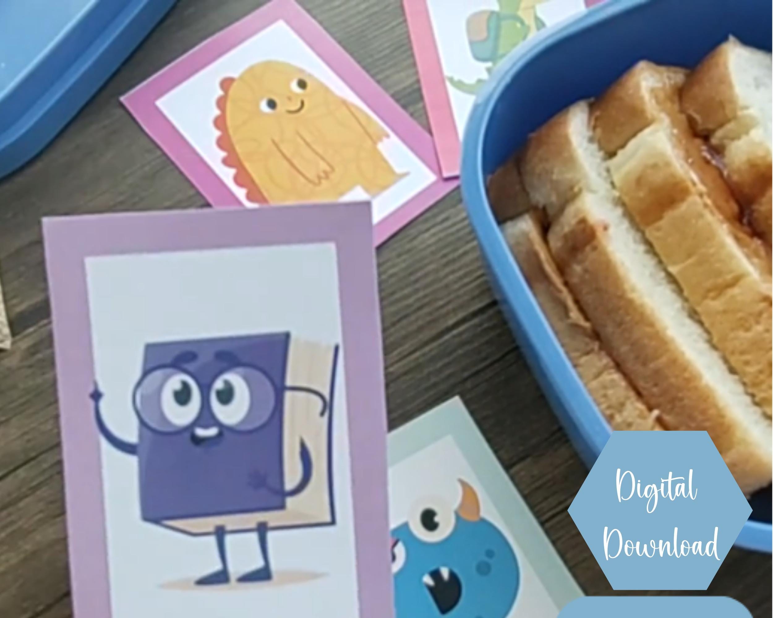Printable Lunchbox Notes for Kindergarten and Preschool, Back to School ...