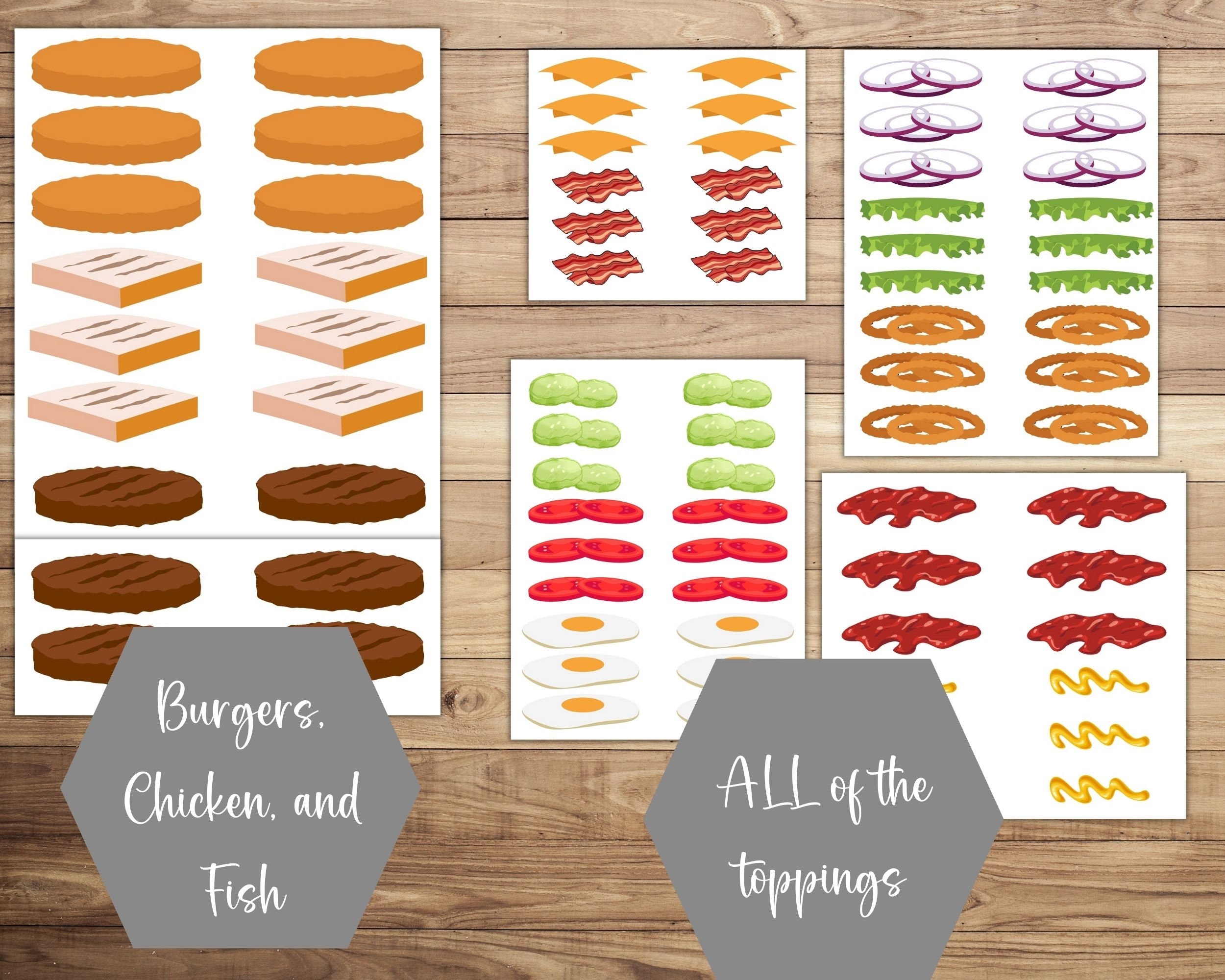 Diner Pretend Play, Pretend Play Food, Preschool Printable ...