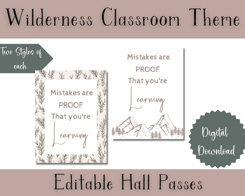 Growth Mindset Classroom Printable Posters, Encouragement Quotes ...