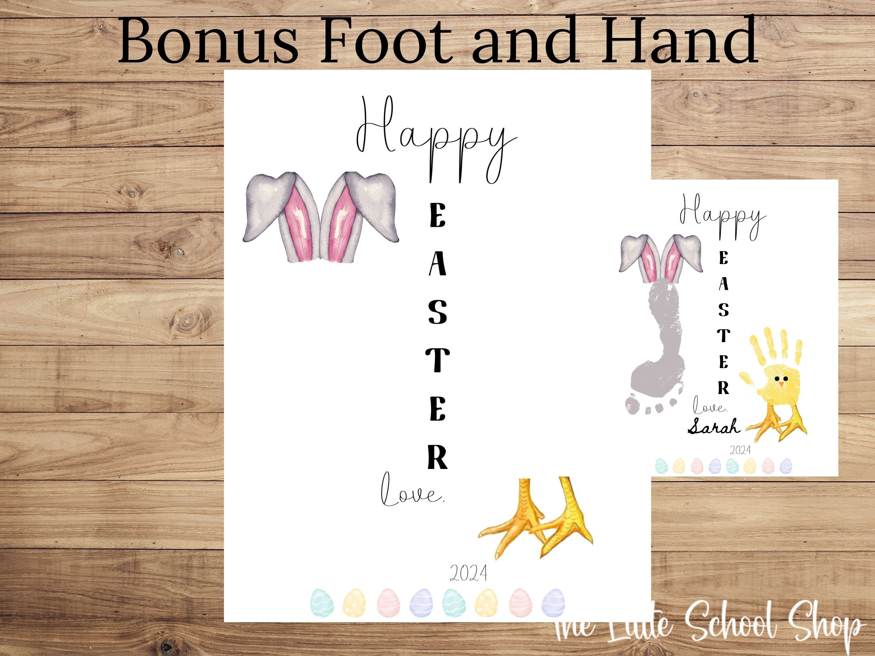 Easter Handprint Art, Handprint Art, Easter Footprint Art, Easter Chick ...