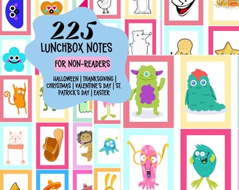 Cute Animals Lunch Box Notes for Kids Back to School Notes ...