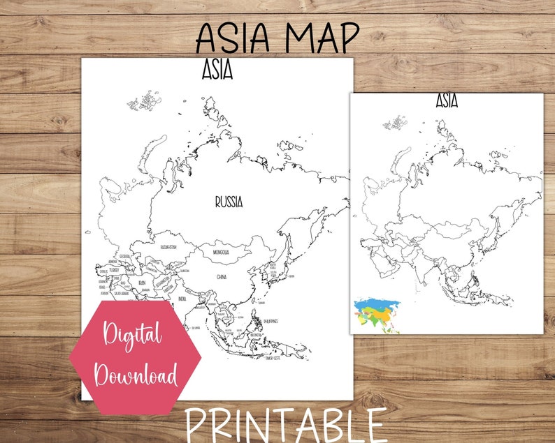 Asia Map, Map of Asia Printable Asia Map, Printable Asia Sales Map ...