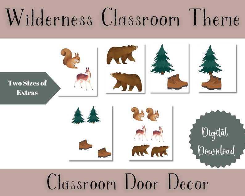 Custom Classroom, Wilderness Theme, Classroom Decorations, Student Name ...