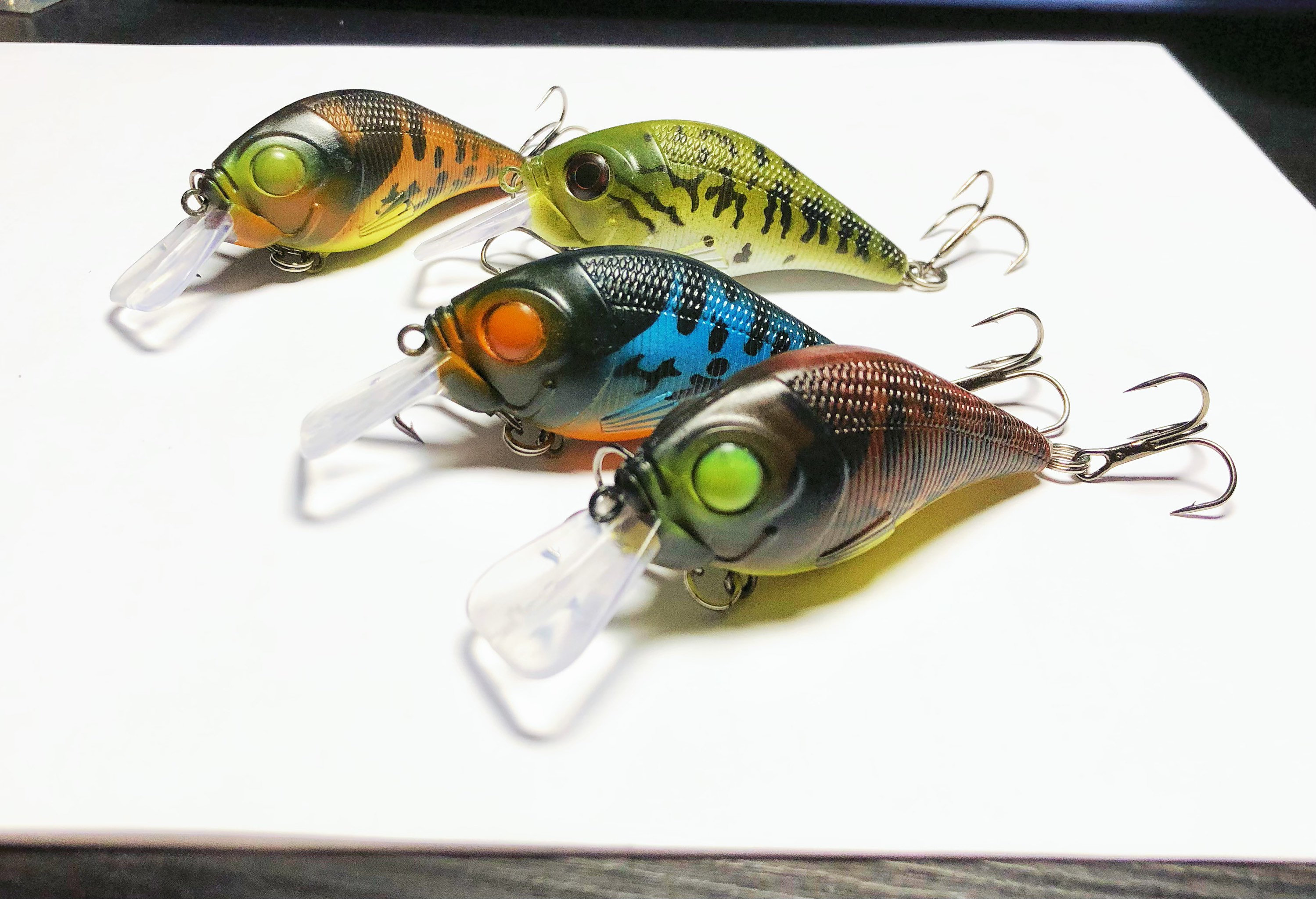 Custom Painted Crankbait Bass Fishing Lures Craw and - Etsy