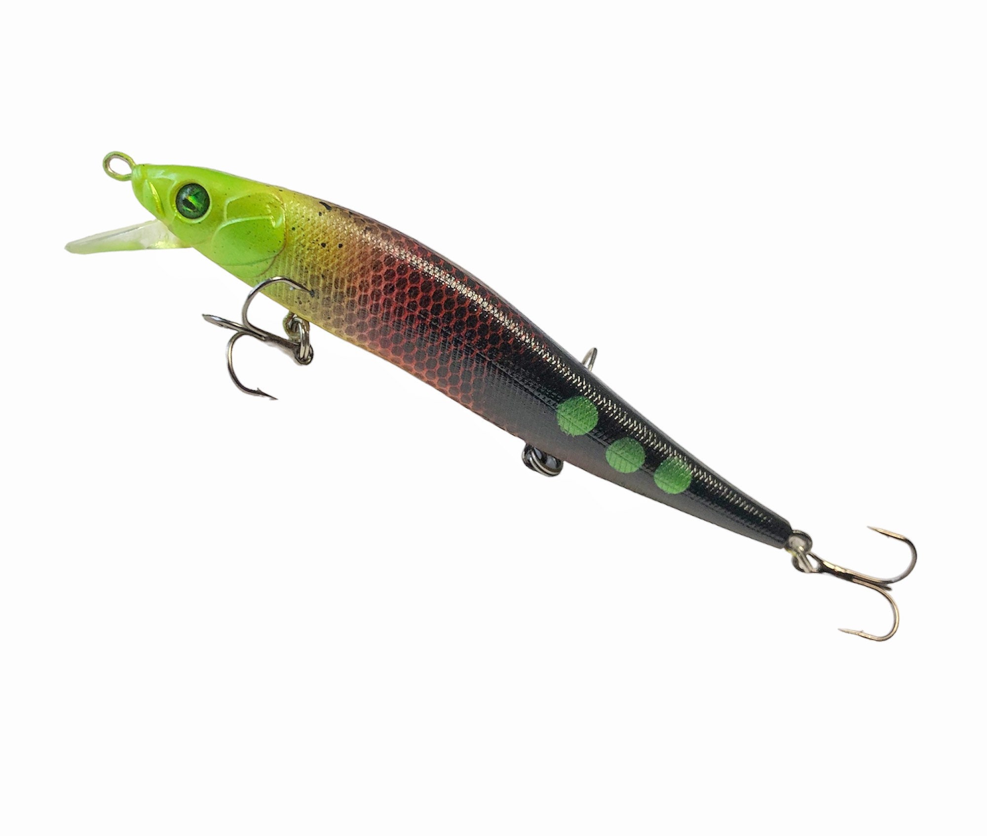 Custom Painted Jerkbait - Wakin Bruiser ONETEN+1 Suspending BASS TROUT ...