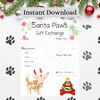 Secret Santa Gift Exchange Printable Party Game Questionnaire, Office ...
