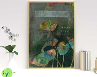 Purple Anthurium Flower Art Print Botanical Watercolors - Etsy