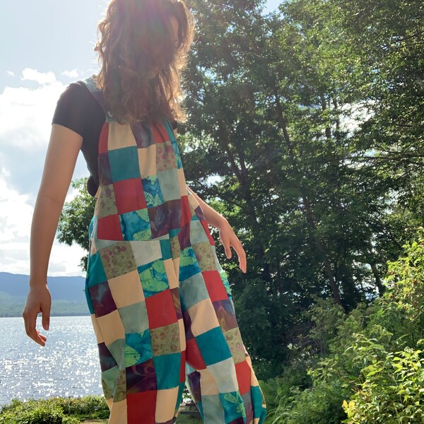 Patchwork Overalls - Etsy