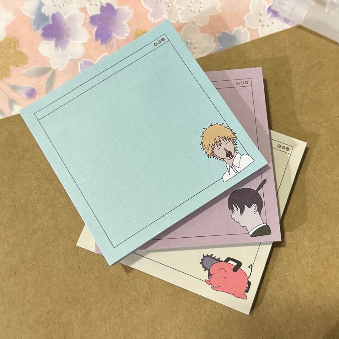 Chainsaw Sticky Notes | Cute Anime | Csm | Devil - Etsy