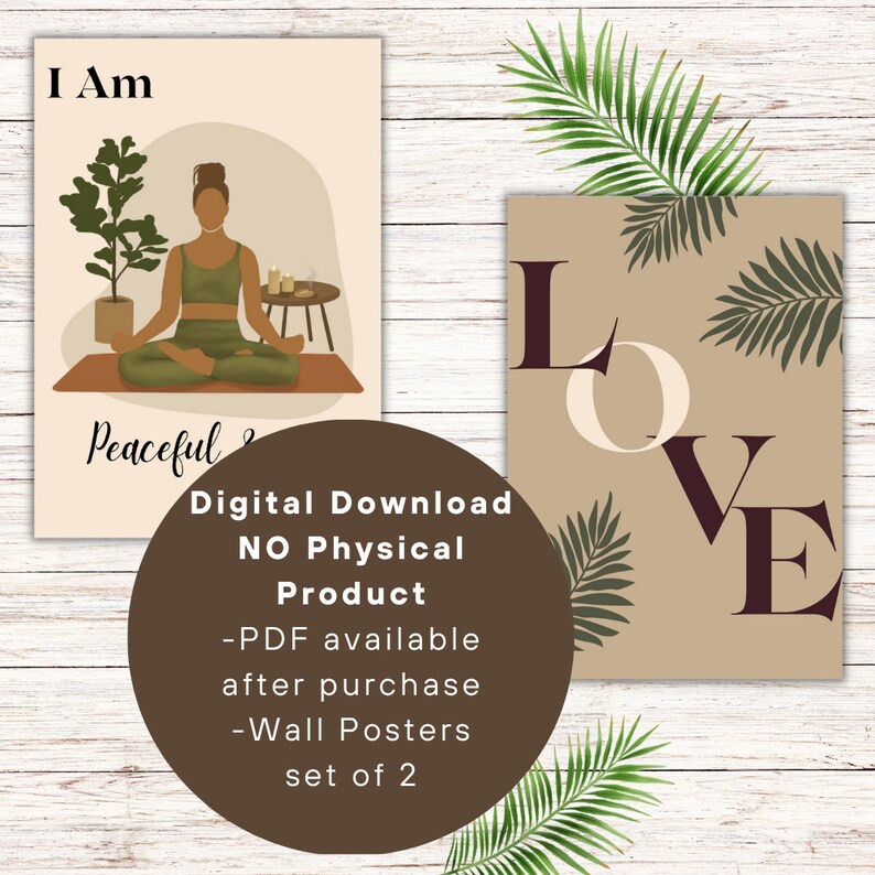 Boho /affirmation/ Posters/ Black Women/ Mental Health/ Poster Set - Etsy