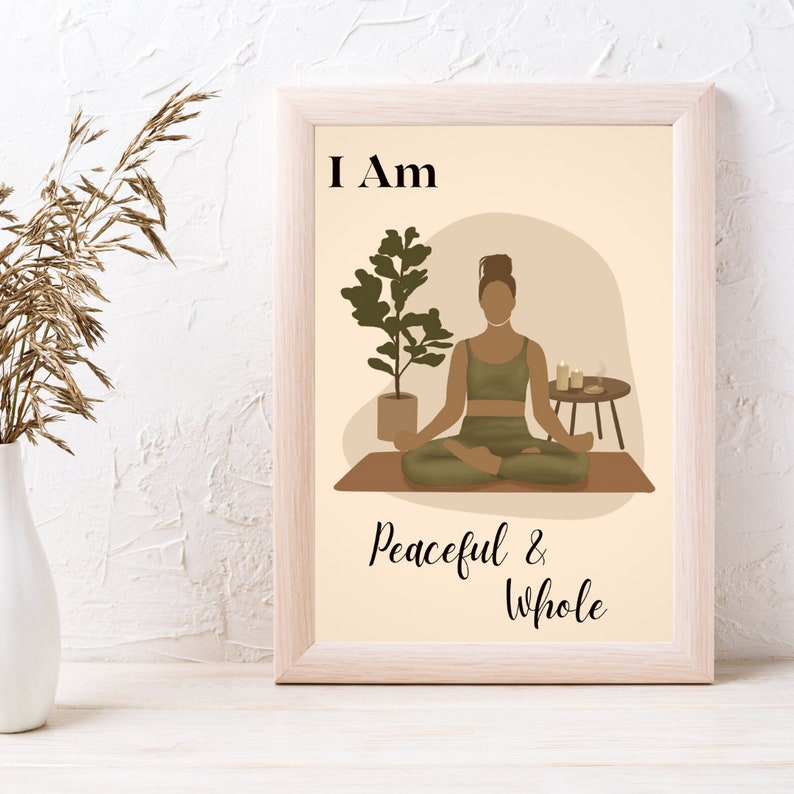 Boho /affirmation/ Posters/ Black Women/ Mental Health/ Poster Set - Etsy