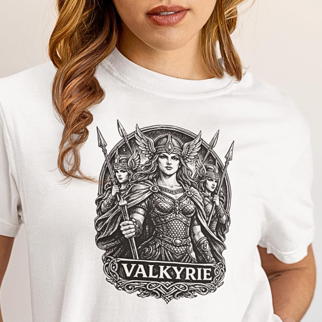 Valkyrie Norse Goddess Sweatshirt, Viking Mythology Art Pullover ...