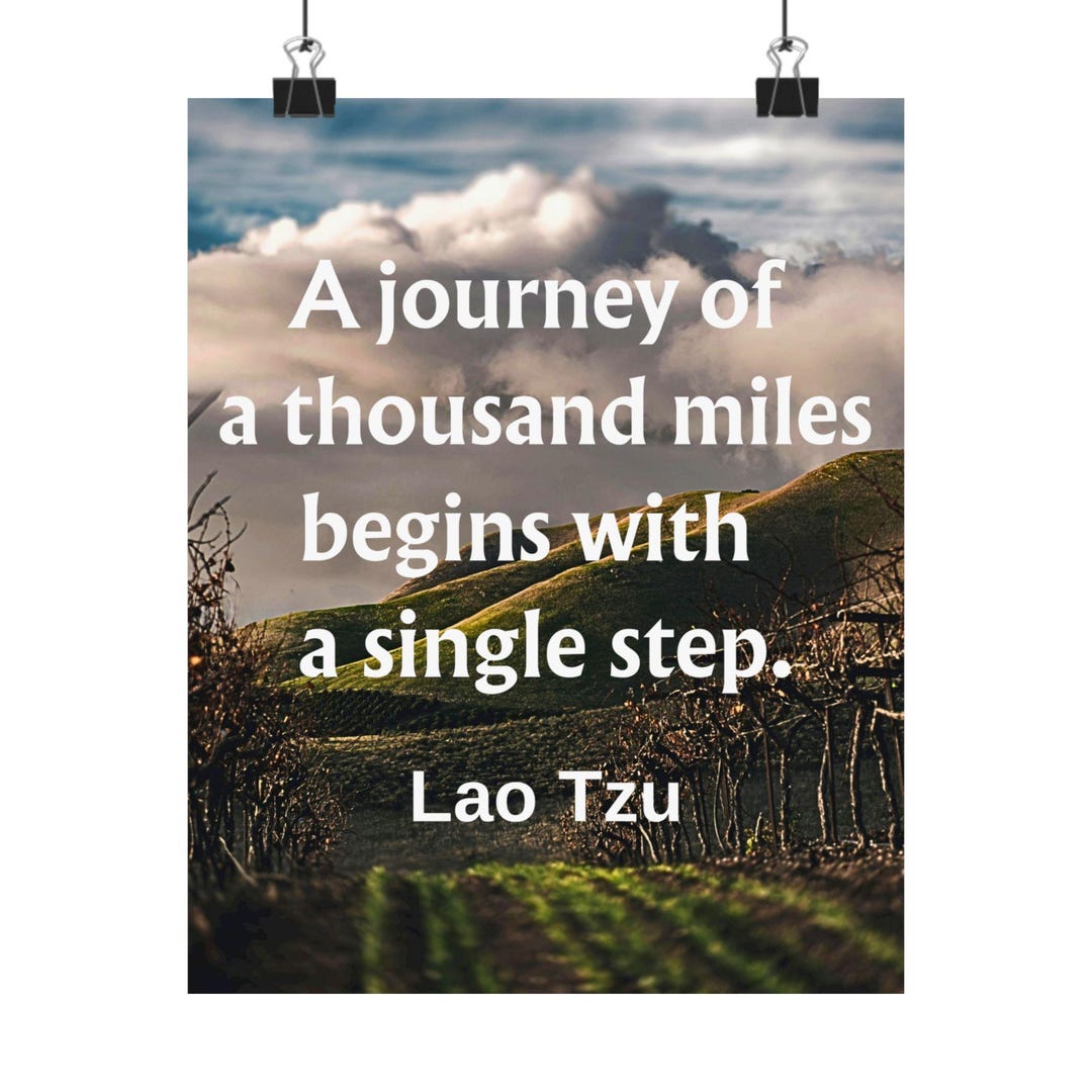 Dao Inspirational Quote Poster, Lao Tzu Daoism Quote Poster ...