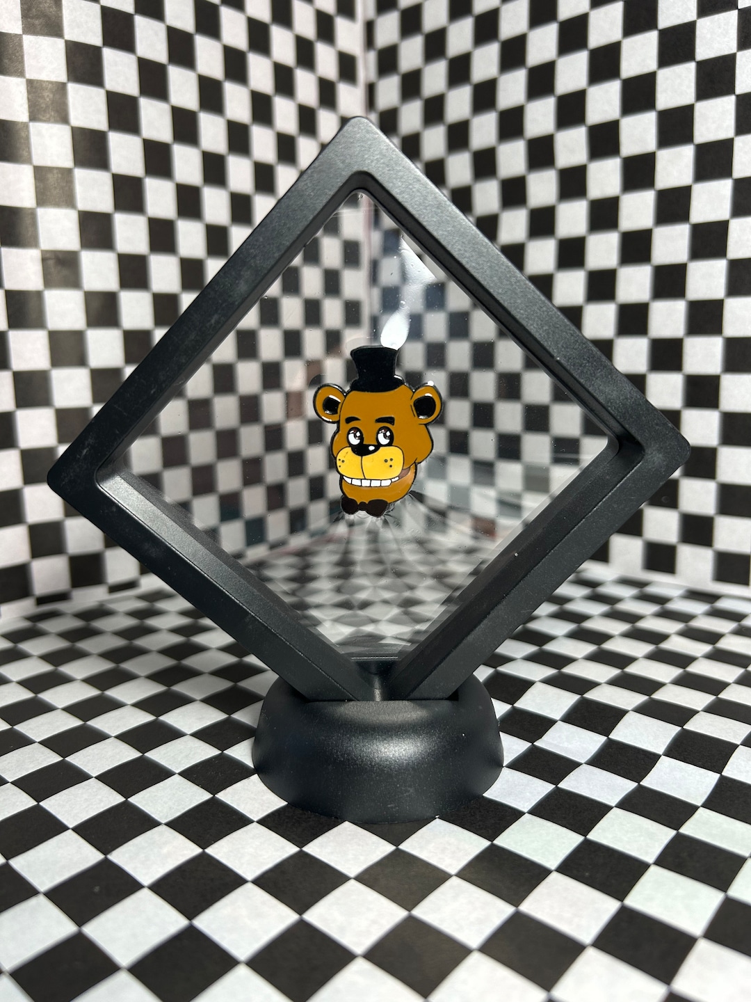 FNAF Freddy Enamel Pin and Display - Etsy