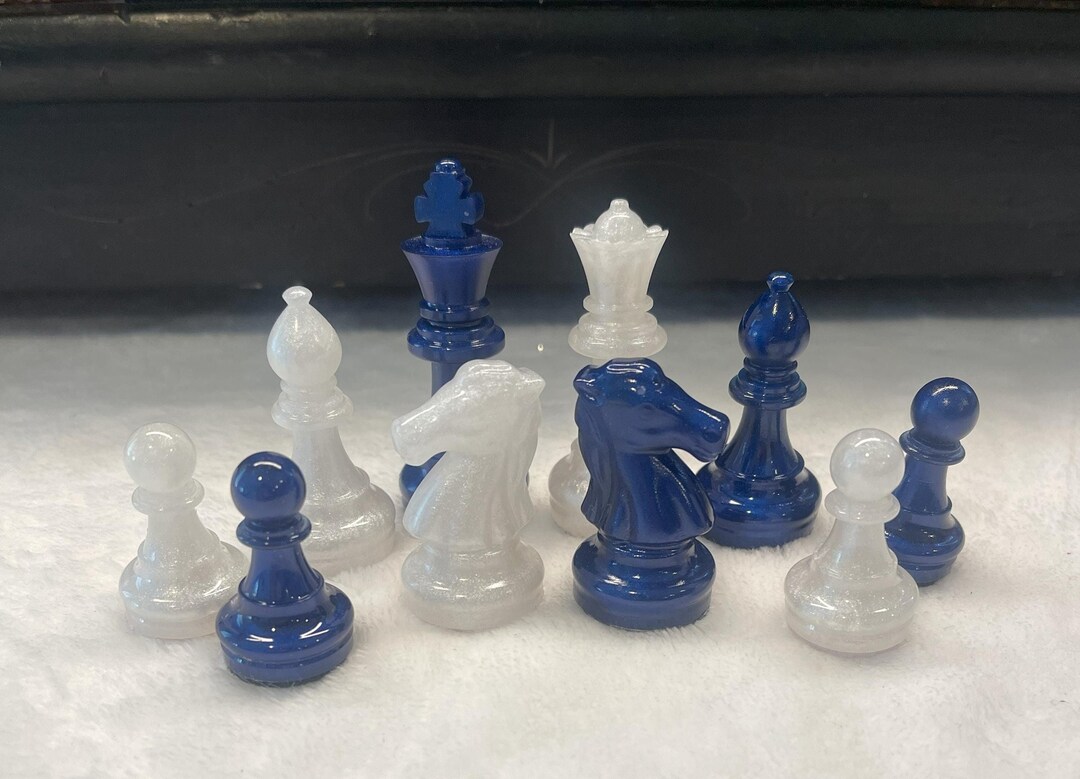 Handmade Resin Chess Pieces | Freedom | Full Set of Chessmen Only | No ...