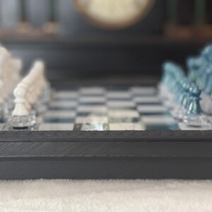 CHESS SET Bubble Gum Glow-in-the-dark Resin Handmade Chess Set Includes 32 Pieces Free Shipping ...