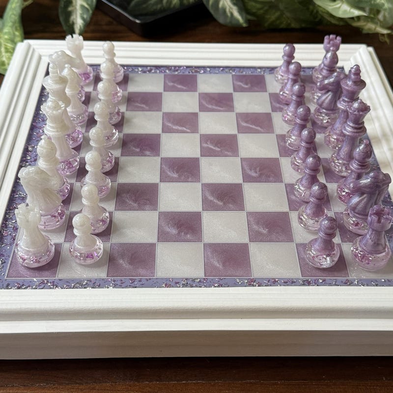 Chess Set Fantasy Wood - Etsy