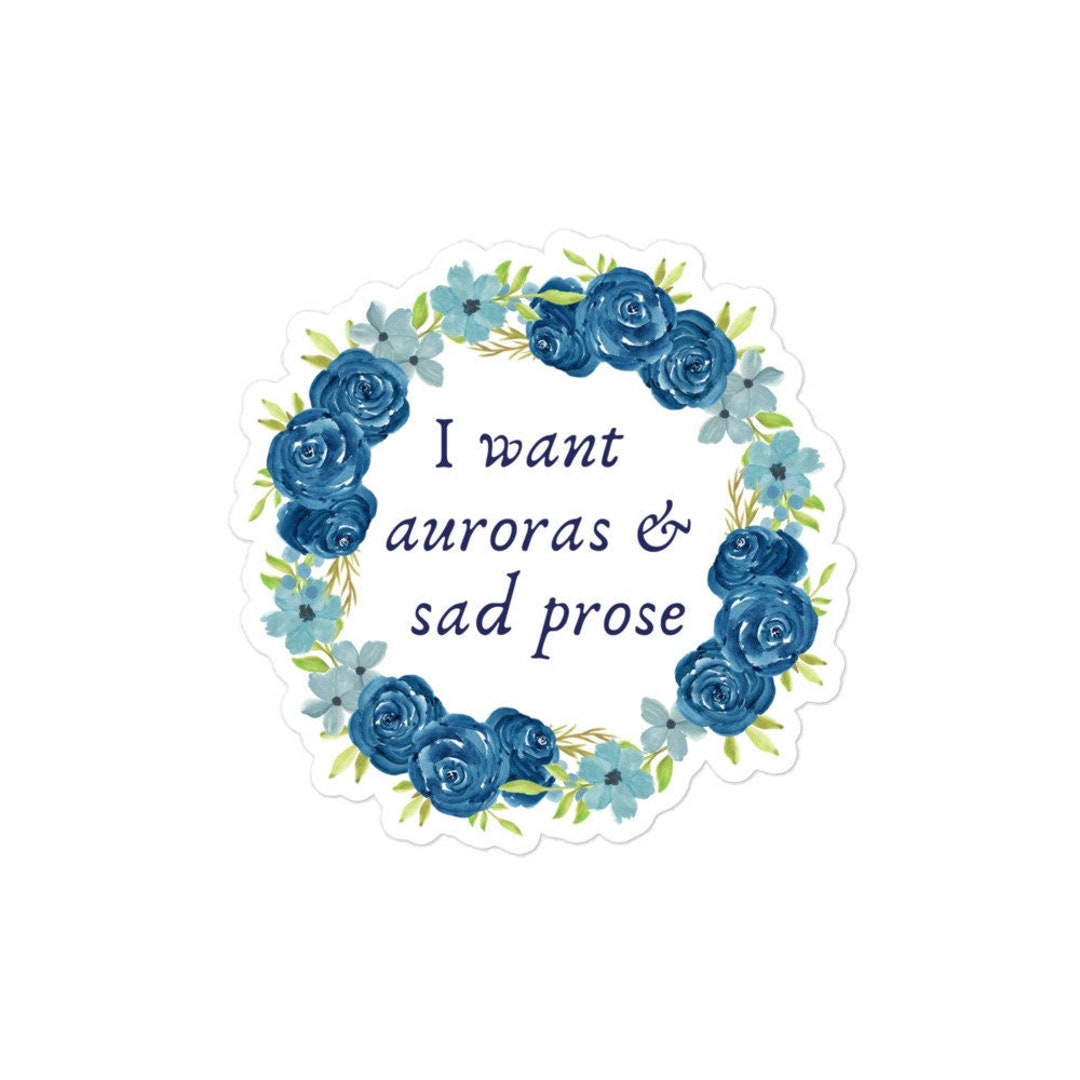 I Want Auroras and Sad Prose, Taylor Swift Folklore Sticker, Gifts for ...
