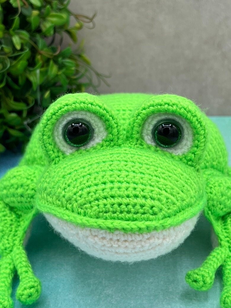 Crochet Frog Amigurumi Handmade Frog Frog Toy Stuffed - Etsy