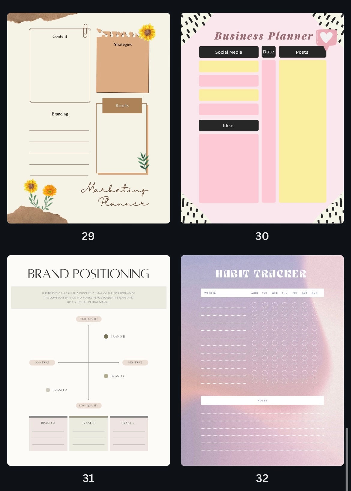 Digital Planner / Printable or Fillable / Instant Download - Etsy