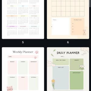 Digital Planner / Printable or Fillable / Instant Download - Etsy