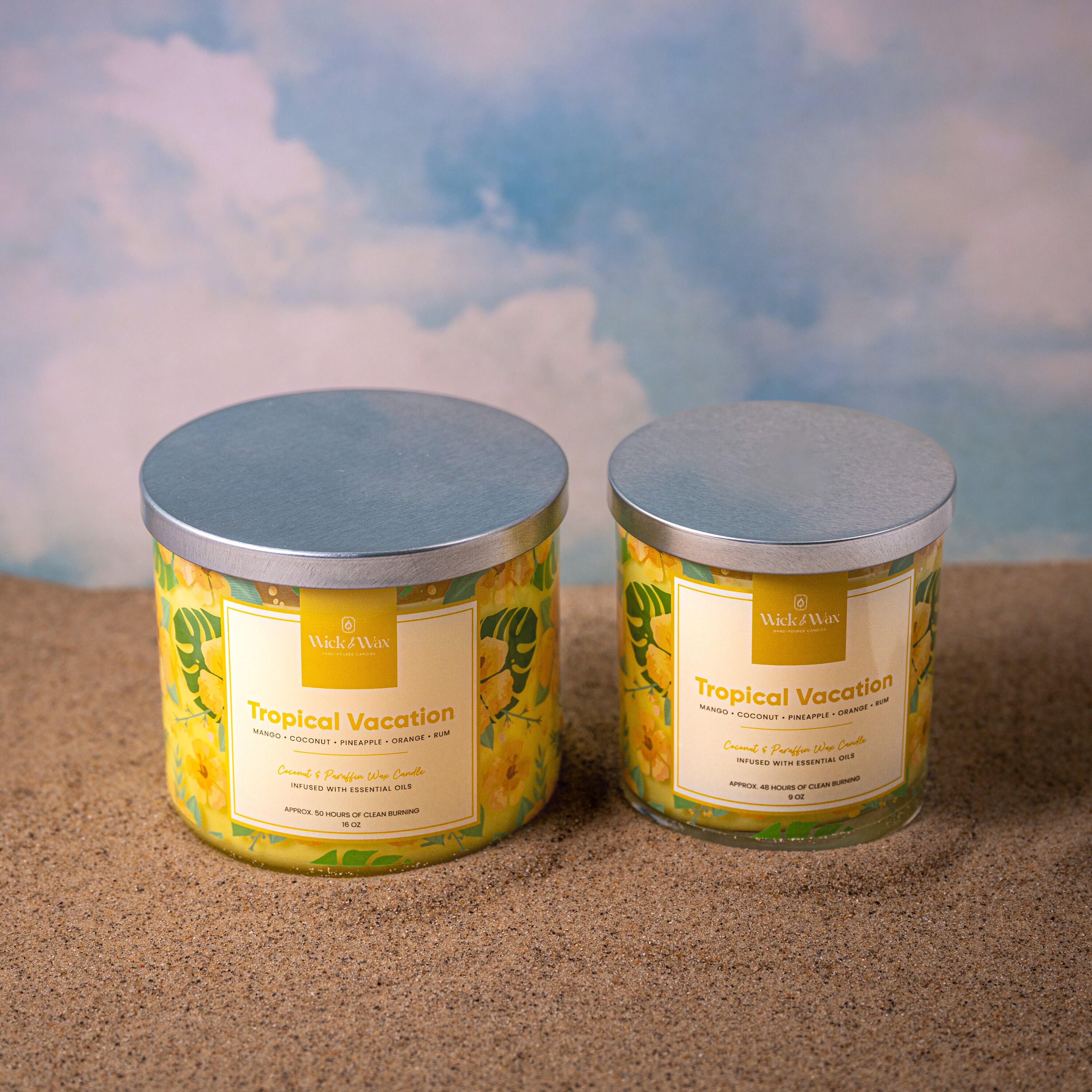 Tropical Vacation Candle | Mango, Coconut, & Pineapple Scent | Coconut ...