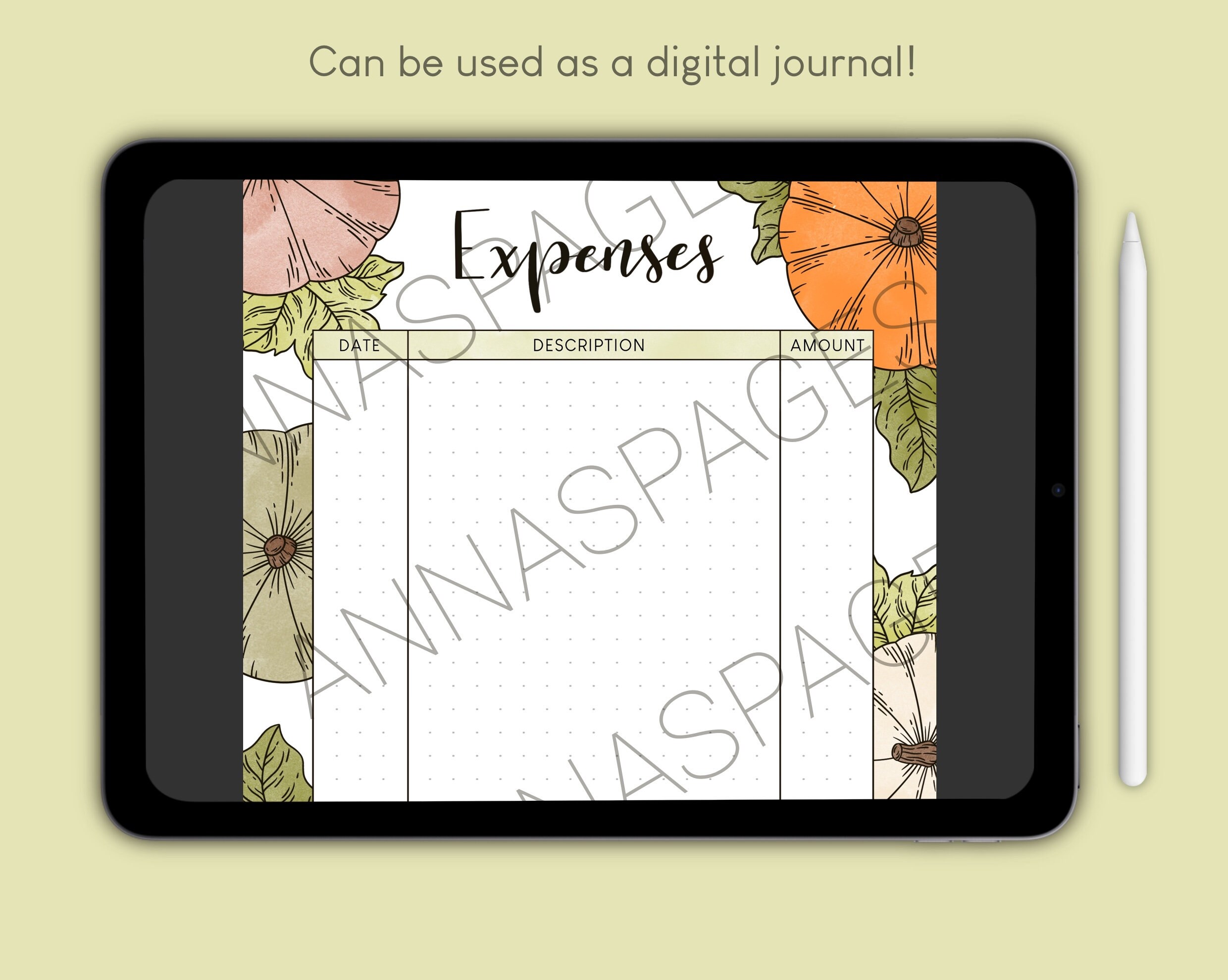 12 Page October 2024 Dot Journal Planner Kit Pumpkin Theme Calendar ...