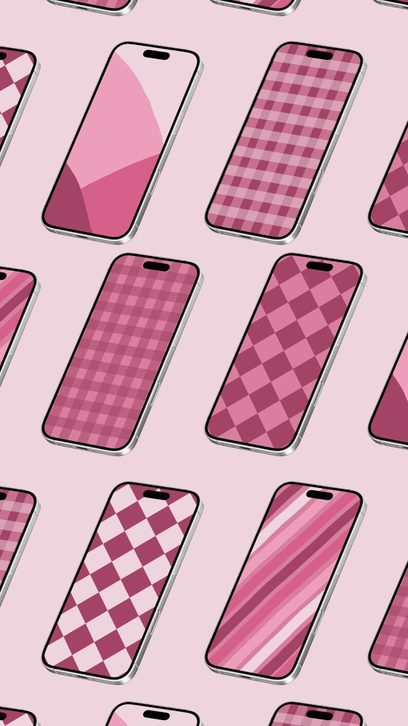 Set of 6 Pink Tinted Phone Wallpapers. - Etsy