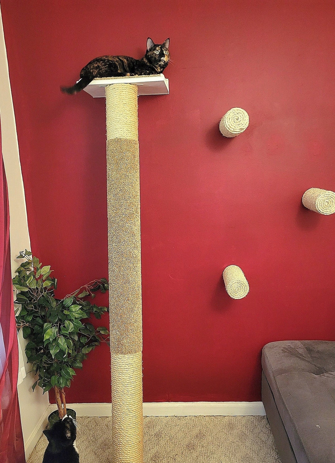 Cat Climbing Tower Cat Tree Scratching Post Sisal Post Climbing Cat